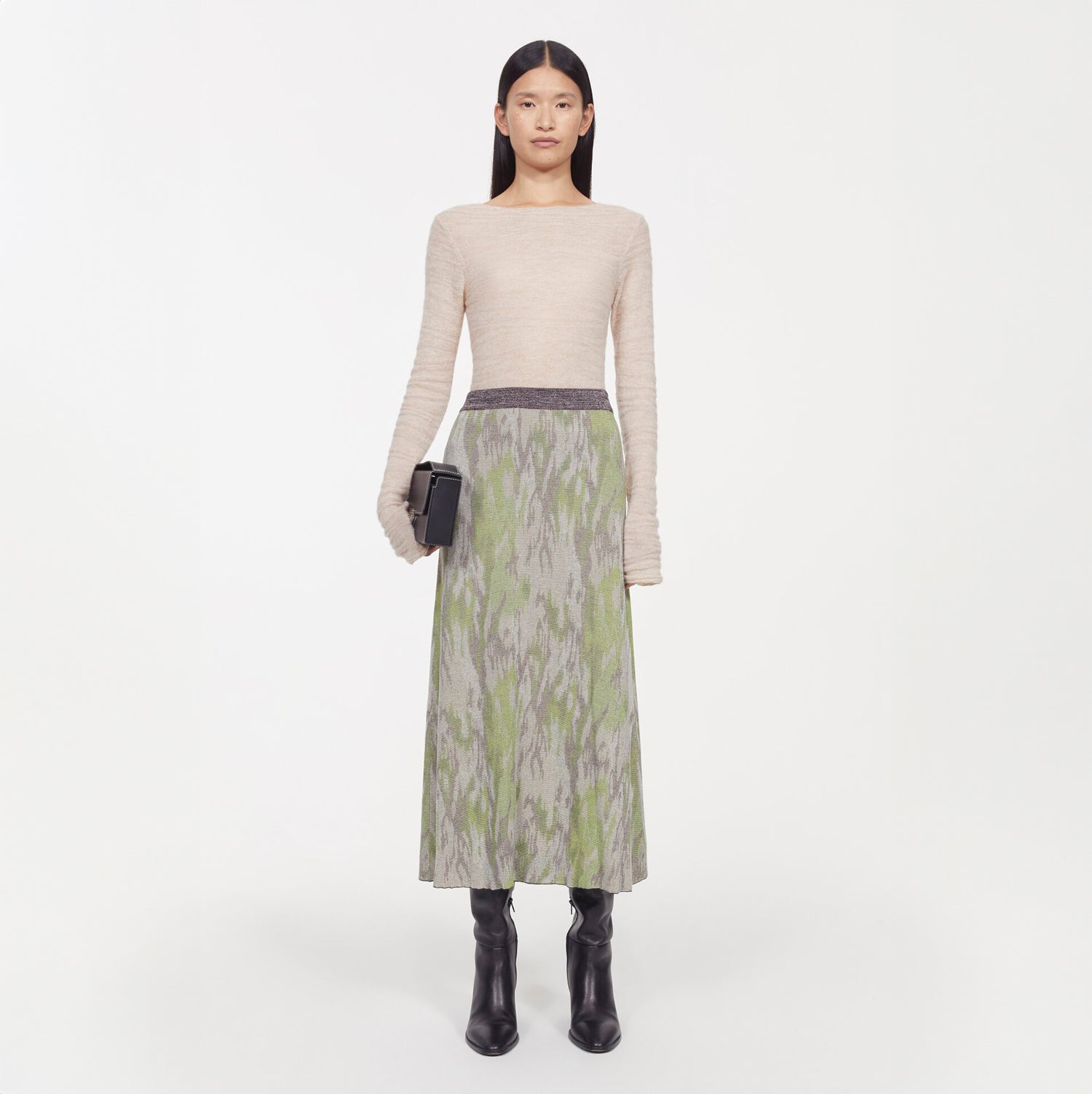 RODEBJER – FLORA JAQUARD KNITTED SKIRT